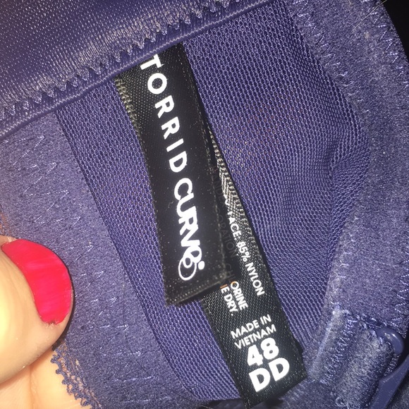 torrid | Intimates & Sleepwear | Torrid Navy Mesh And Lace Pushup Bra ...